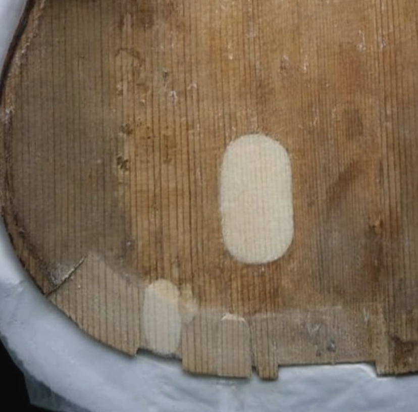 Multiple cracks and letterbox patch – Iris Carr Restorations