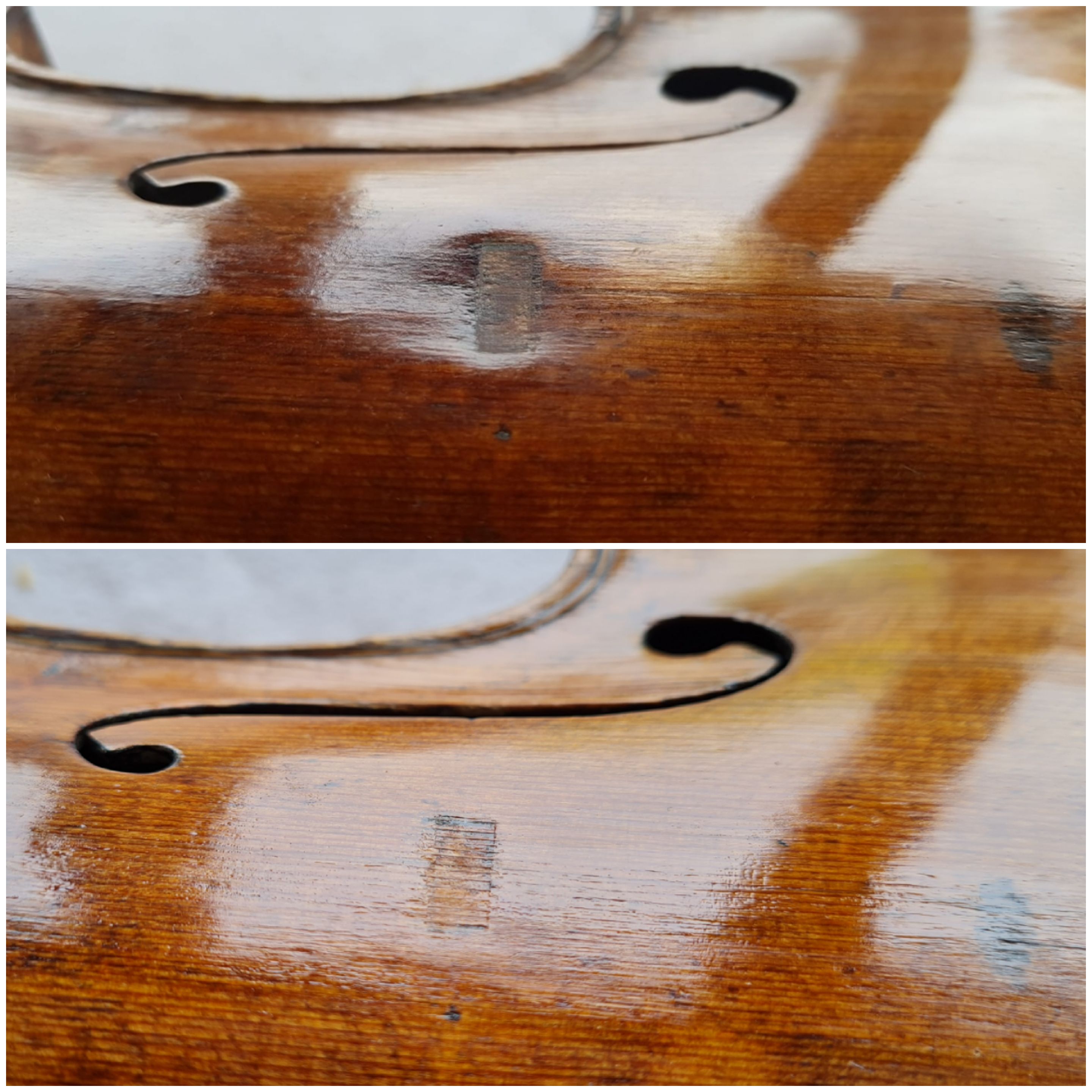 Sunken Soundpost Area – Iris Carr Restorations