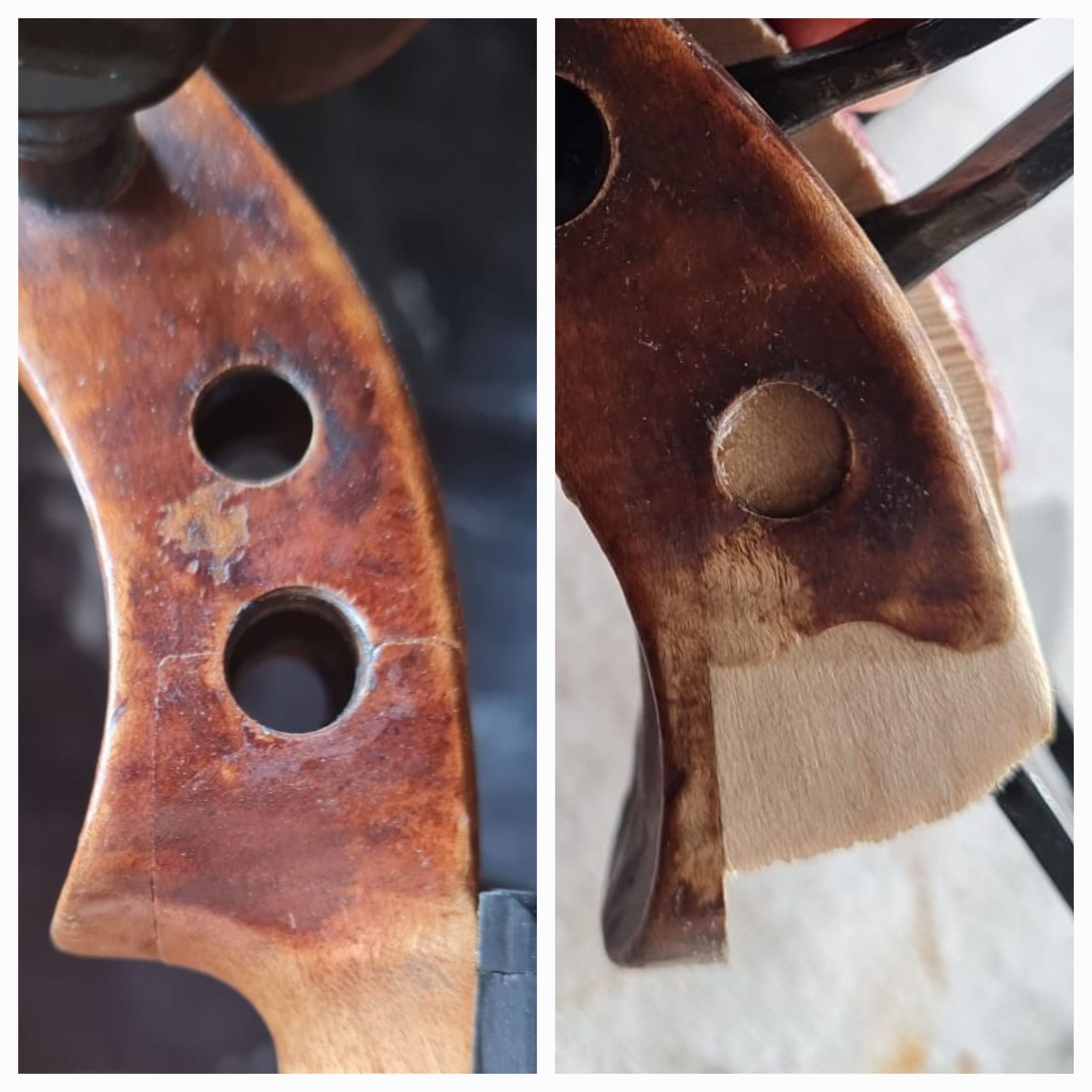 Pegbox Restoration – Iris Carr Restorations